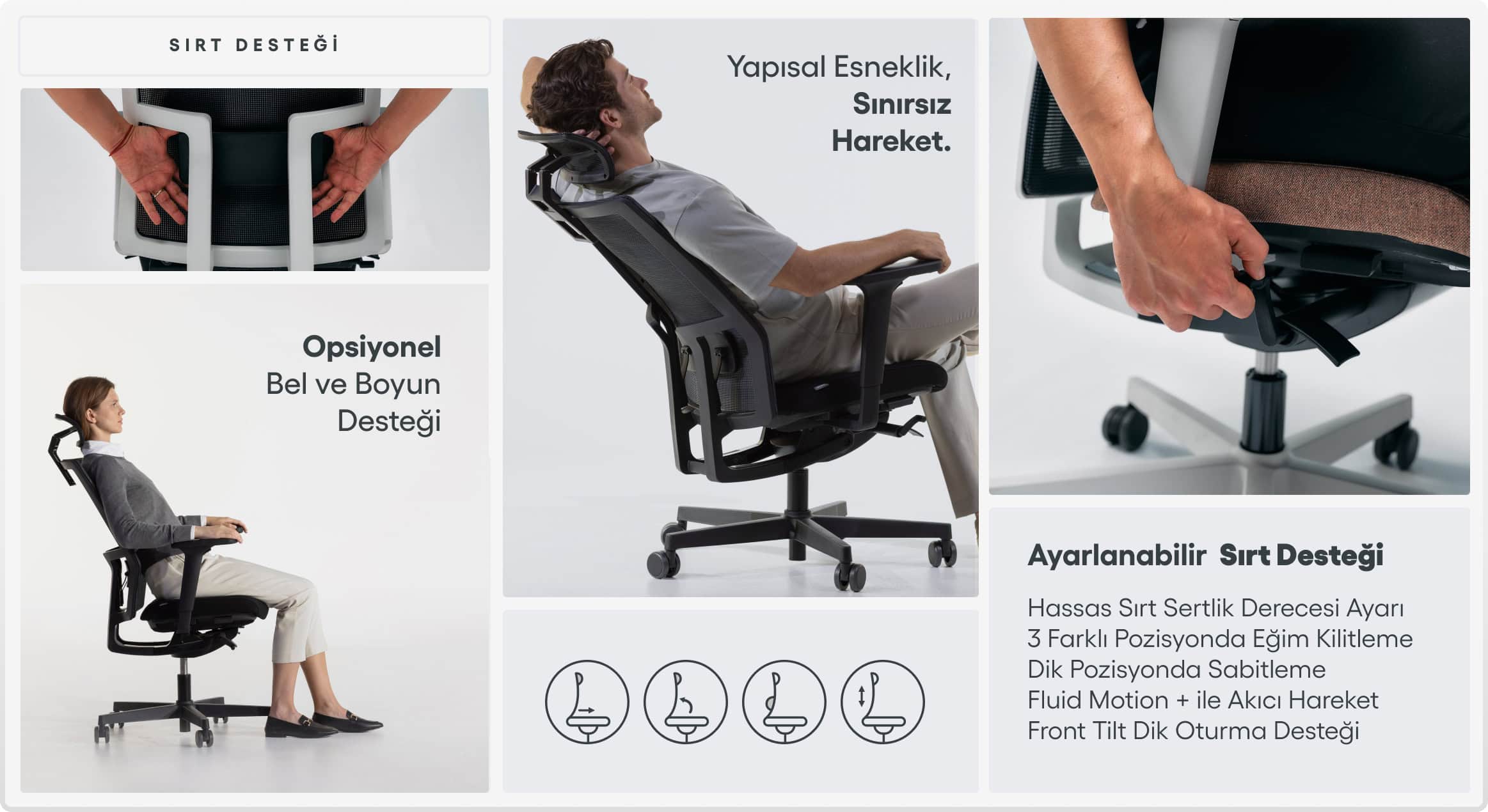 NURUS ME TOO GRİ YÖNETİCİ ÇALIŞMA KOLTUĞU | Atom Ofis