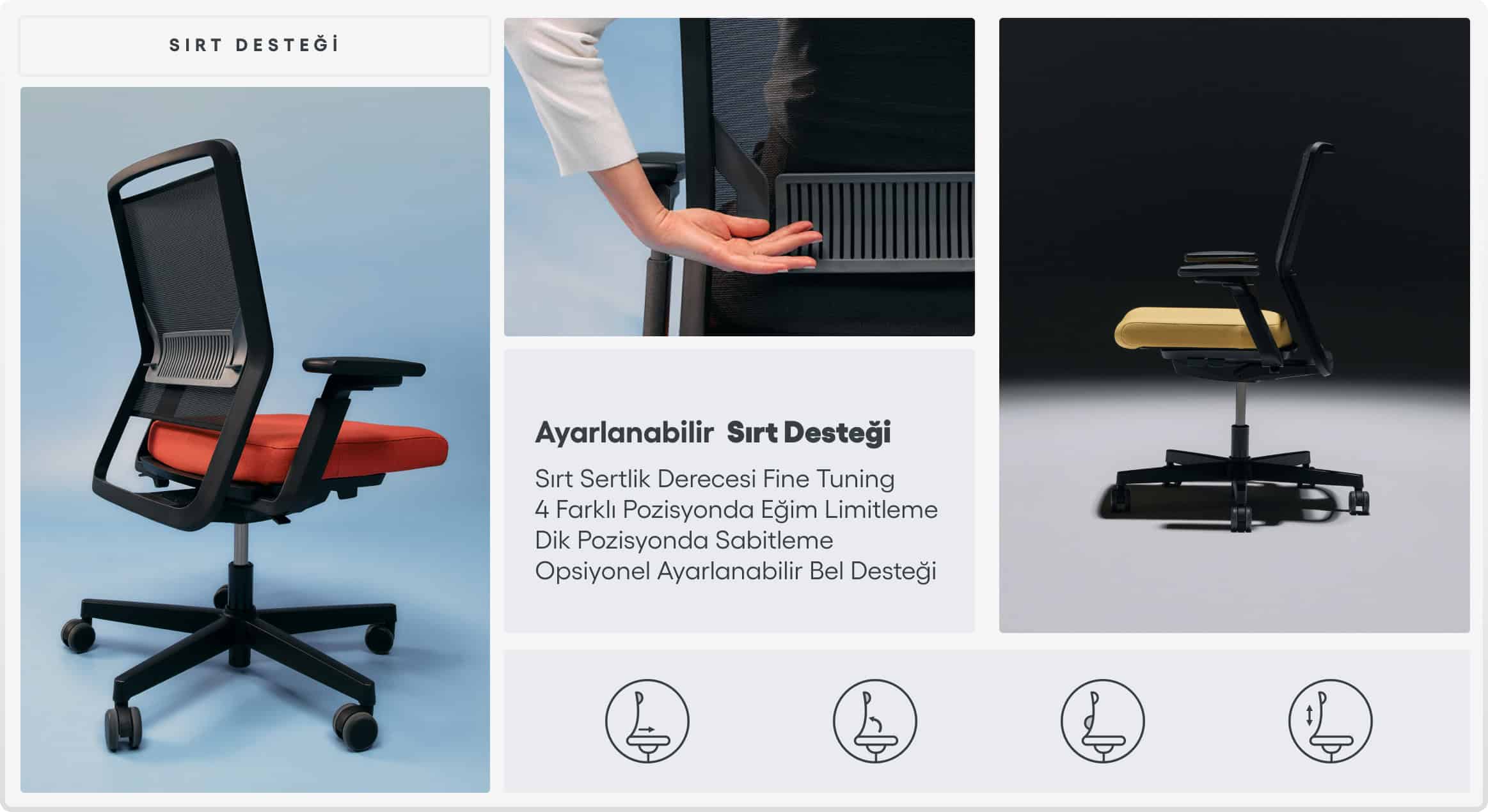 NURUS UNEO PRO PLUS AÇIK GRİ ÇALIŞMA KOLTUĞU | Atom Ofis